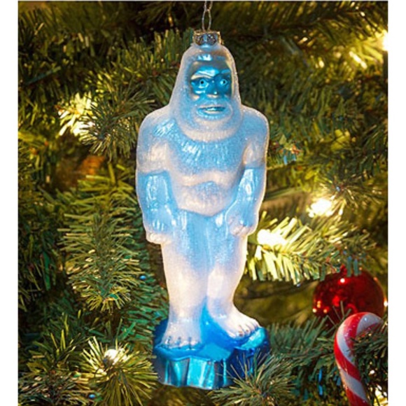 Accoutrements | Holiday | New Yuletide Yeti Glass Christmas Ornament ...